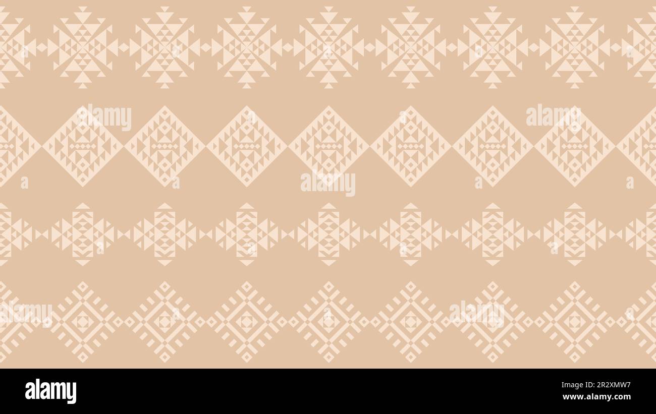 Tribal ornament seamless pattern borders. Decorative american maya ...