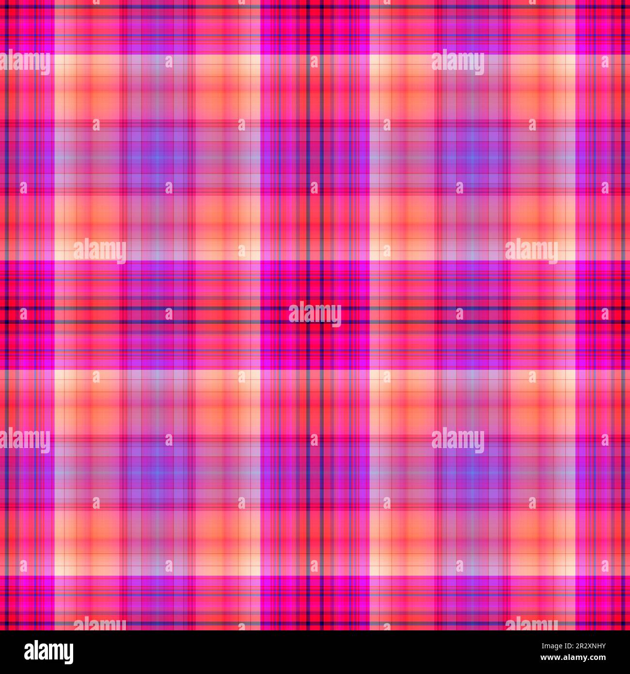 Vintage tartan pattern in vaporwave colorful style. Vintage 80s plaid ...