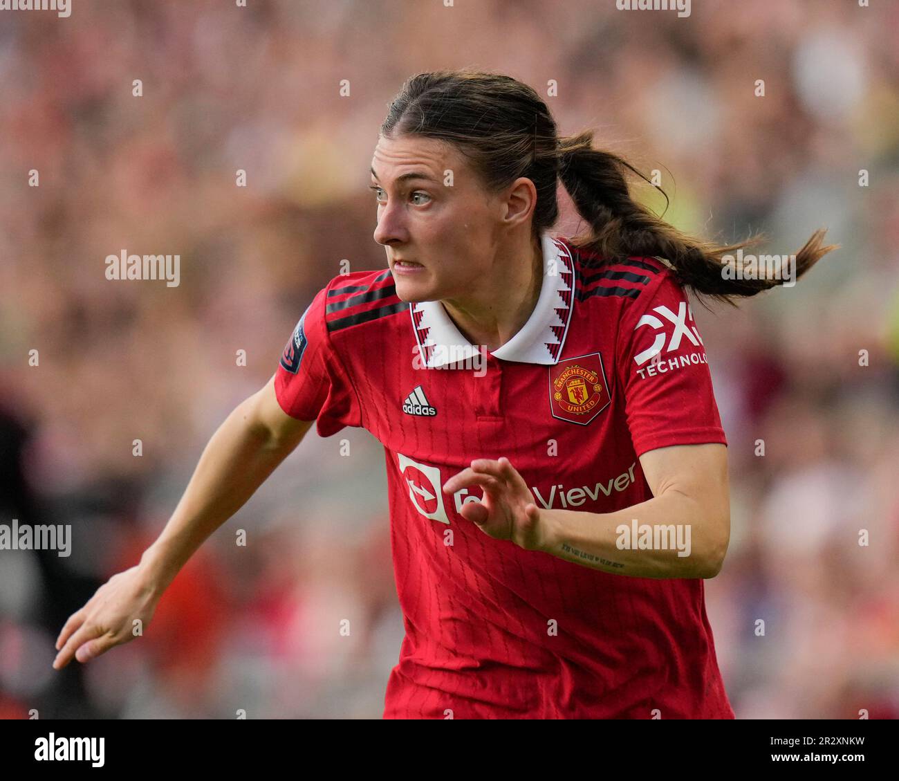 Hannah Blundell #6 of Manchester United during the The FA Women's Super ...