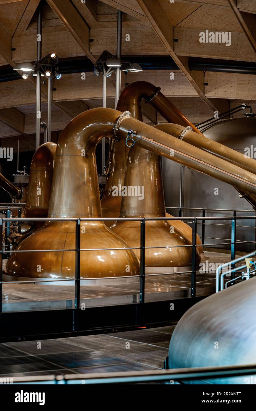 The Macallan Distillery interior Craigellachie in Speyside, Scotland ...