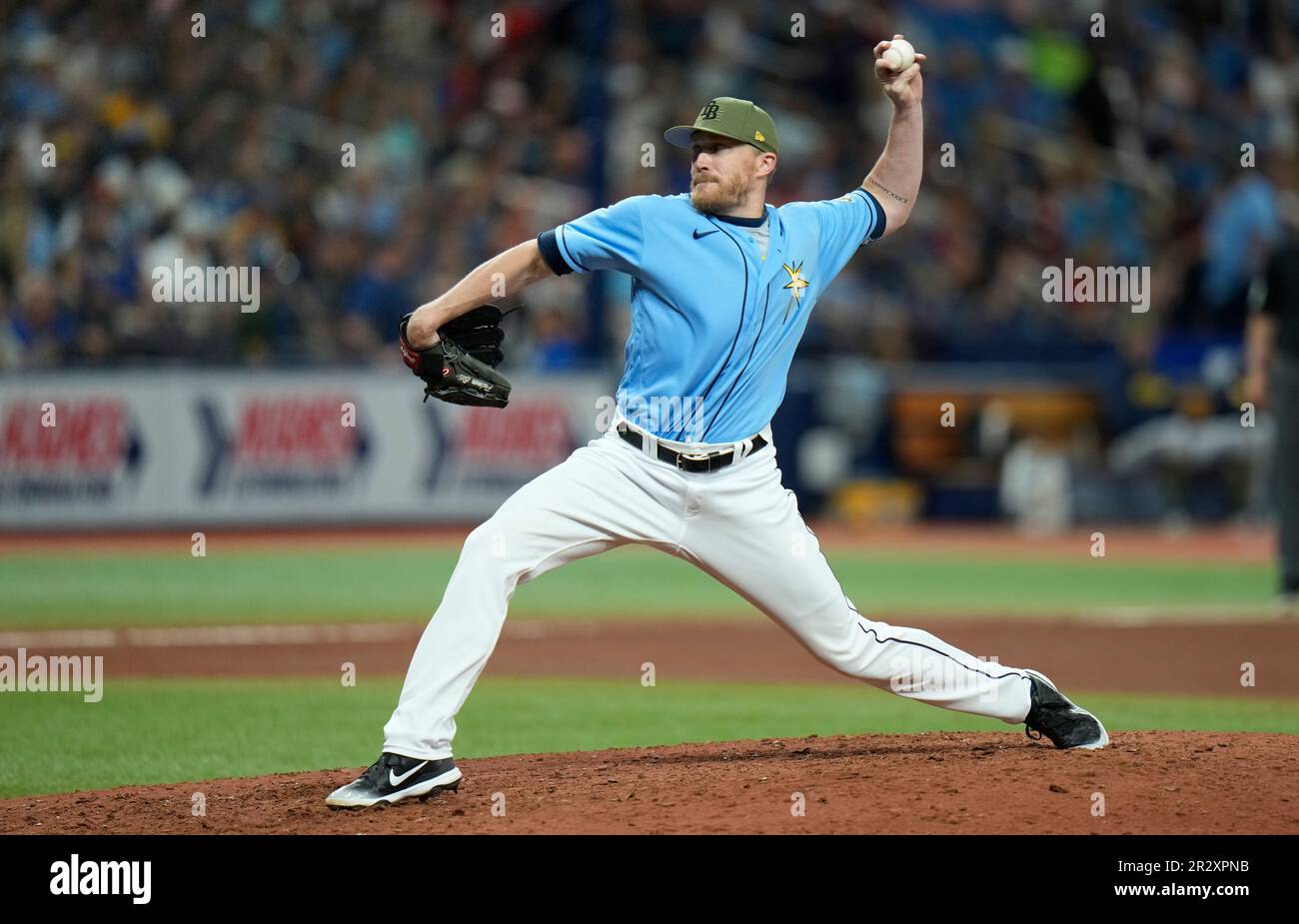 Tampa Bay Rays relief pitcher Jake Diekman against the Milwaukee ...