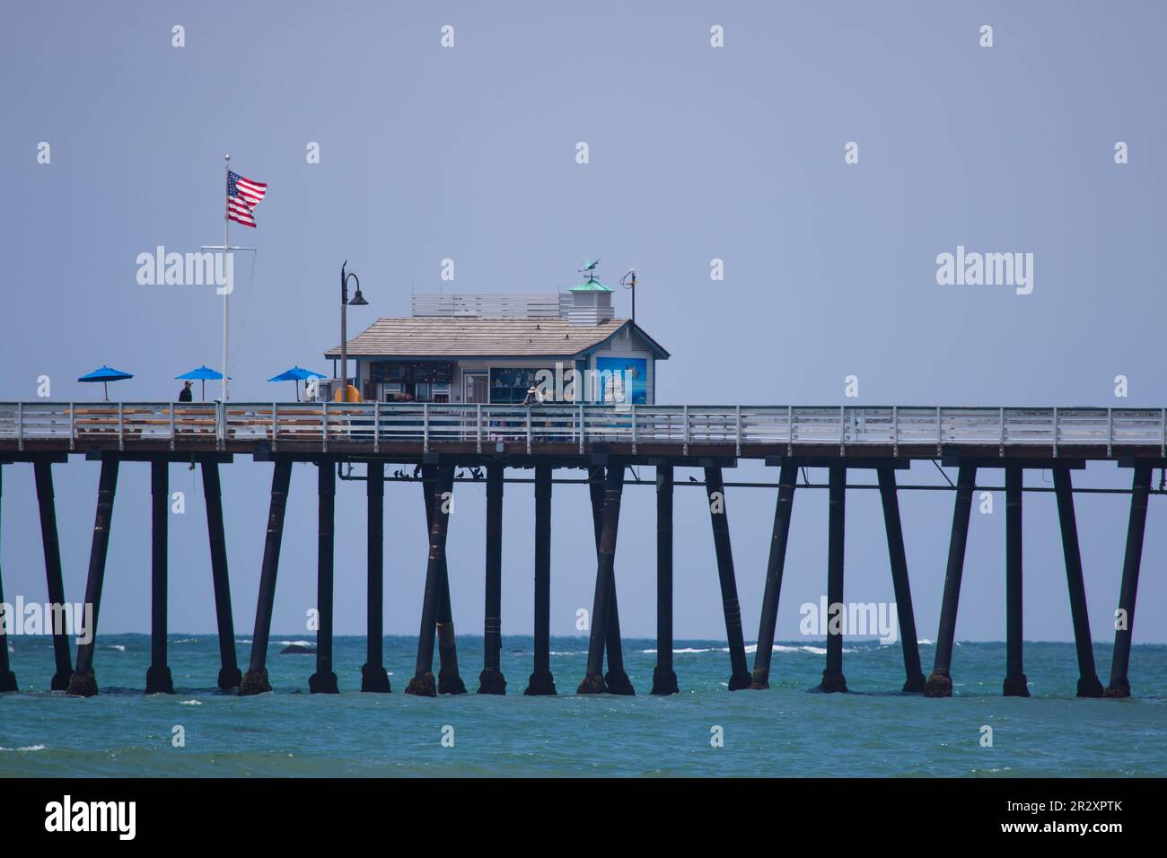 San Clemente pier Snack Shack tourist destination California USA Stock ...