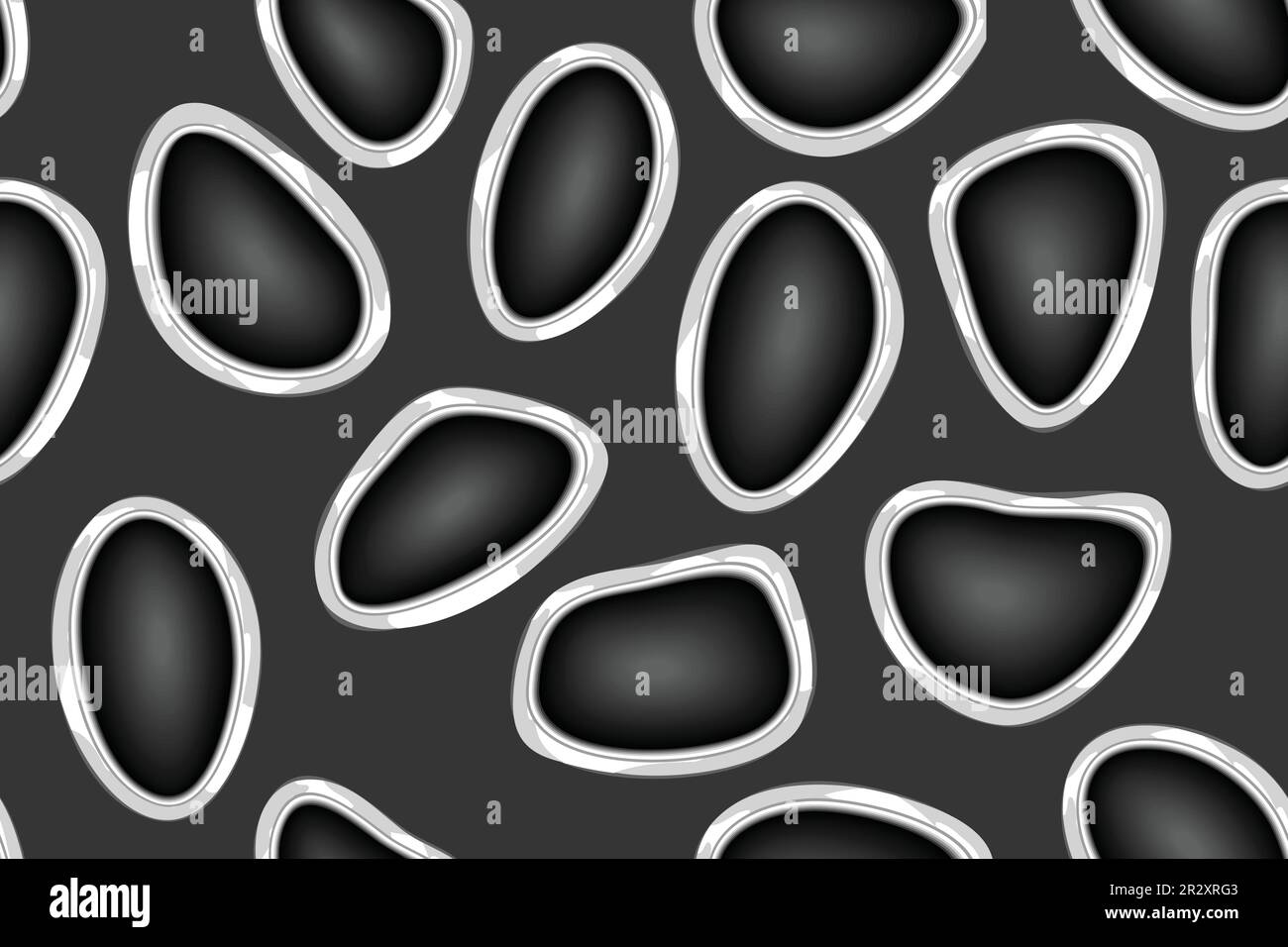 Abstract seamless pattern black and white crumpled pipes Stock Vector ...
