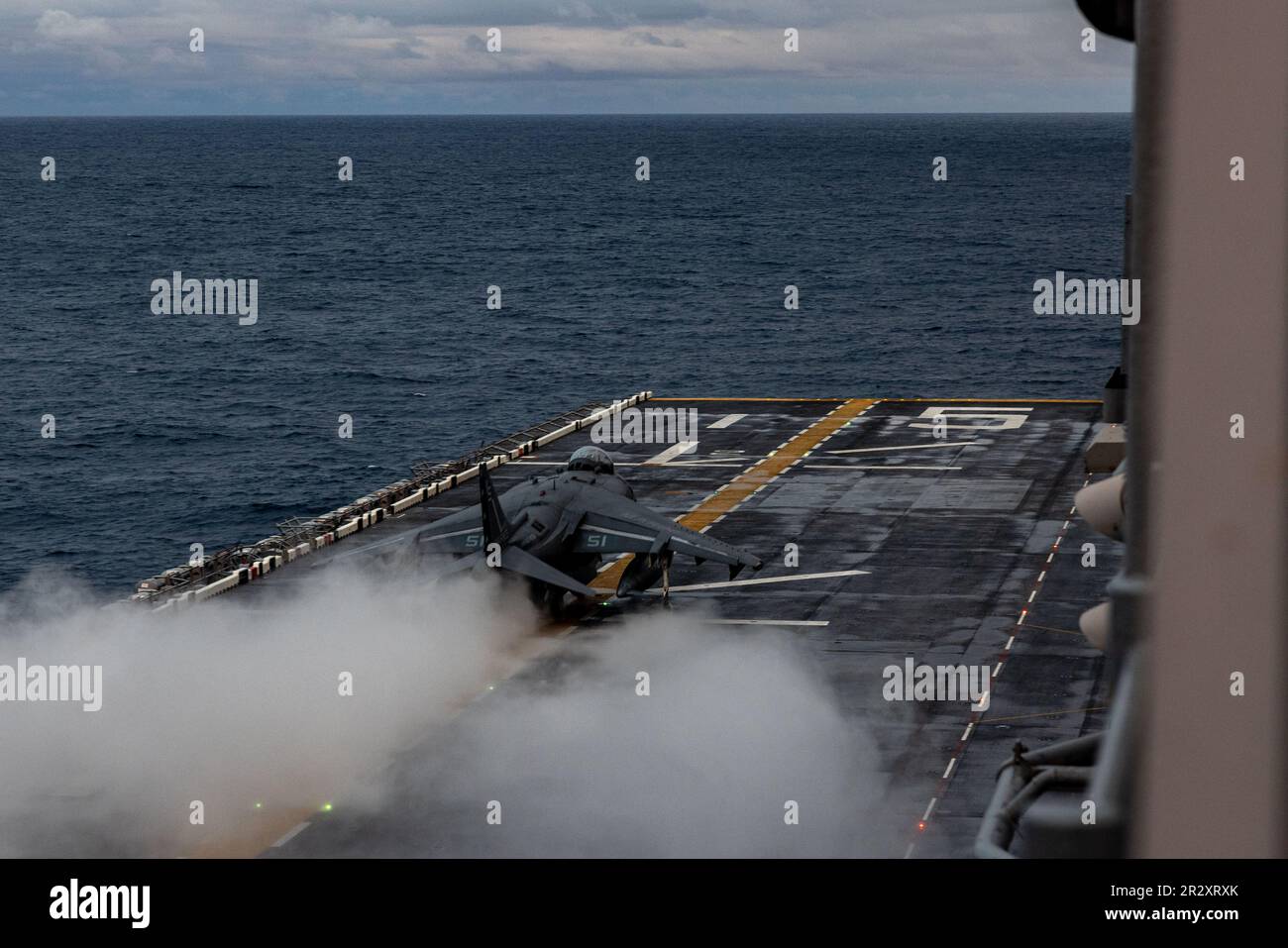 A U.S. Marine Corps AV-8B Harrier, assigned to the 26th Marine ...