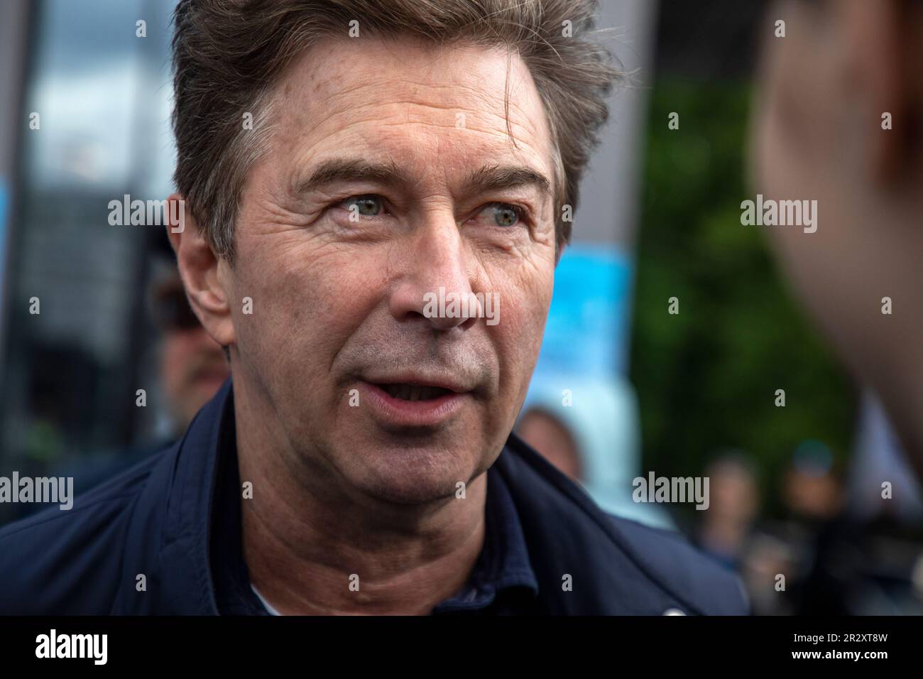 Moscow, Russia. 21st of May, 2023. Singer Valery Syutkin arrives to ...