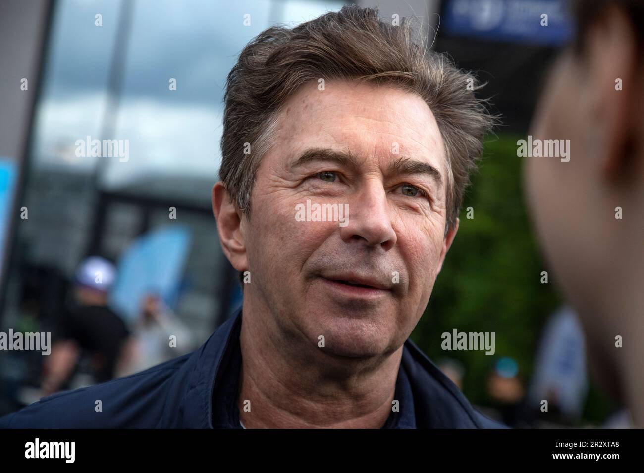 Moscow, Russia. 21st of May, 2023. Singer Valery Syutkin arrives to ...