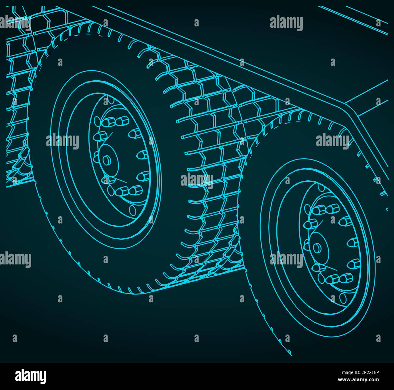 Tractor close up Stock Vector Images - Alamy