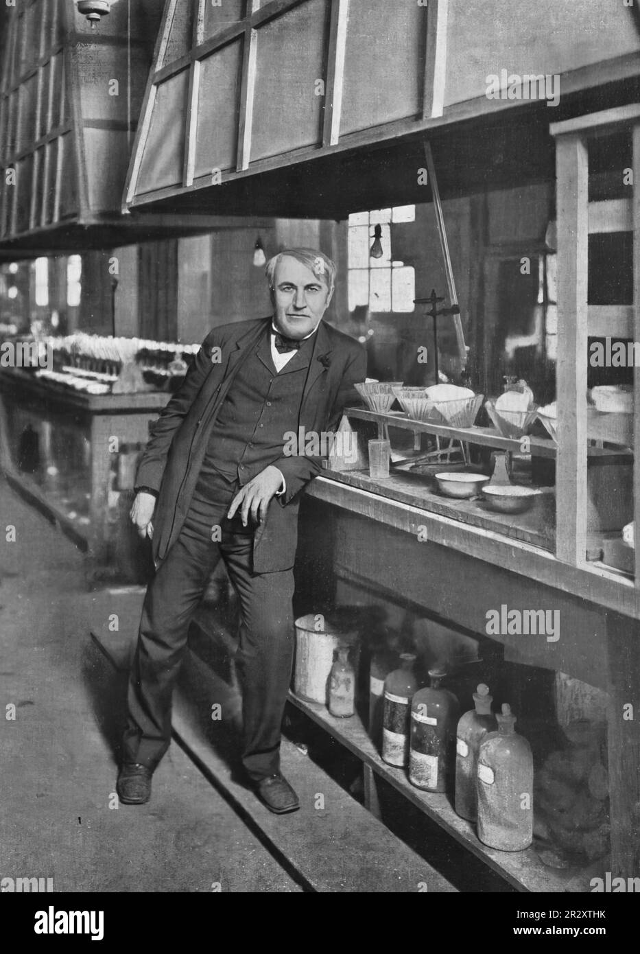 Thomas Edison, the American entrepreneur and inventor who patented the ...