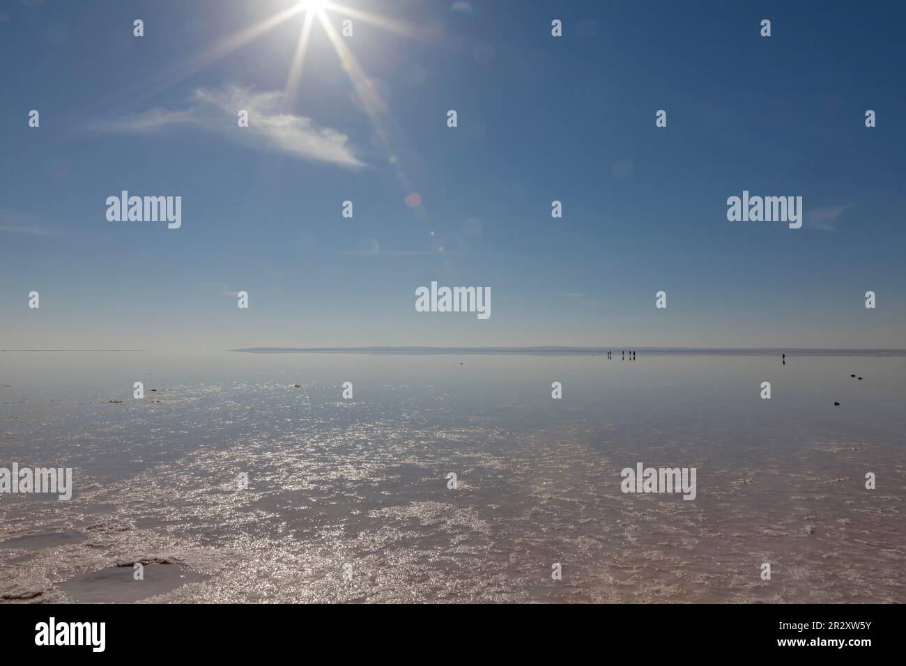 The Great Salt Lake Tuz Goelue, Central Anatolia, Turkey Stock Photo ...