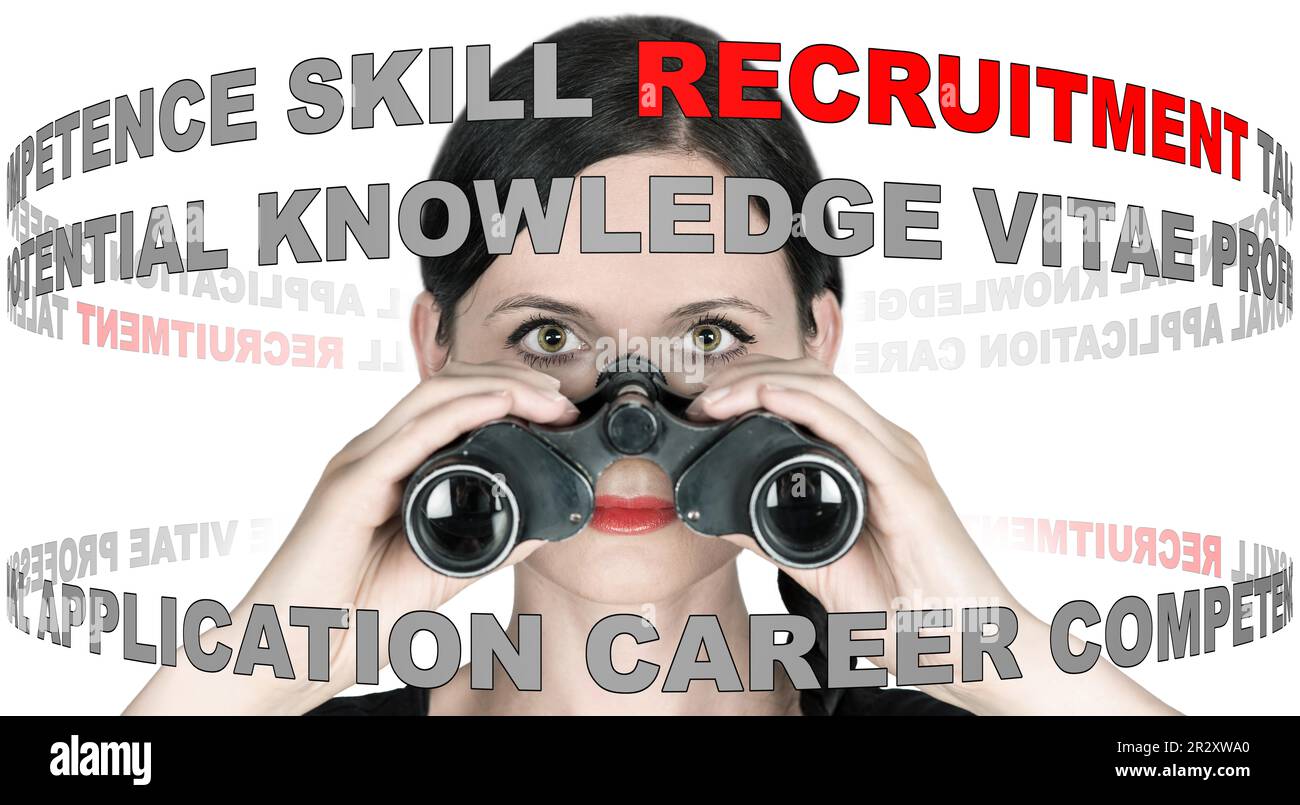 illustration of a recruitment concept Stock Photo - Alamy