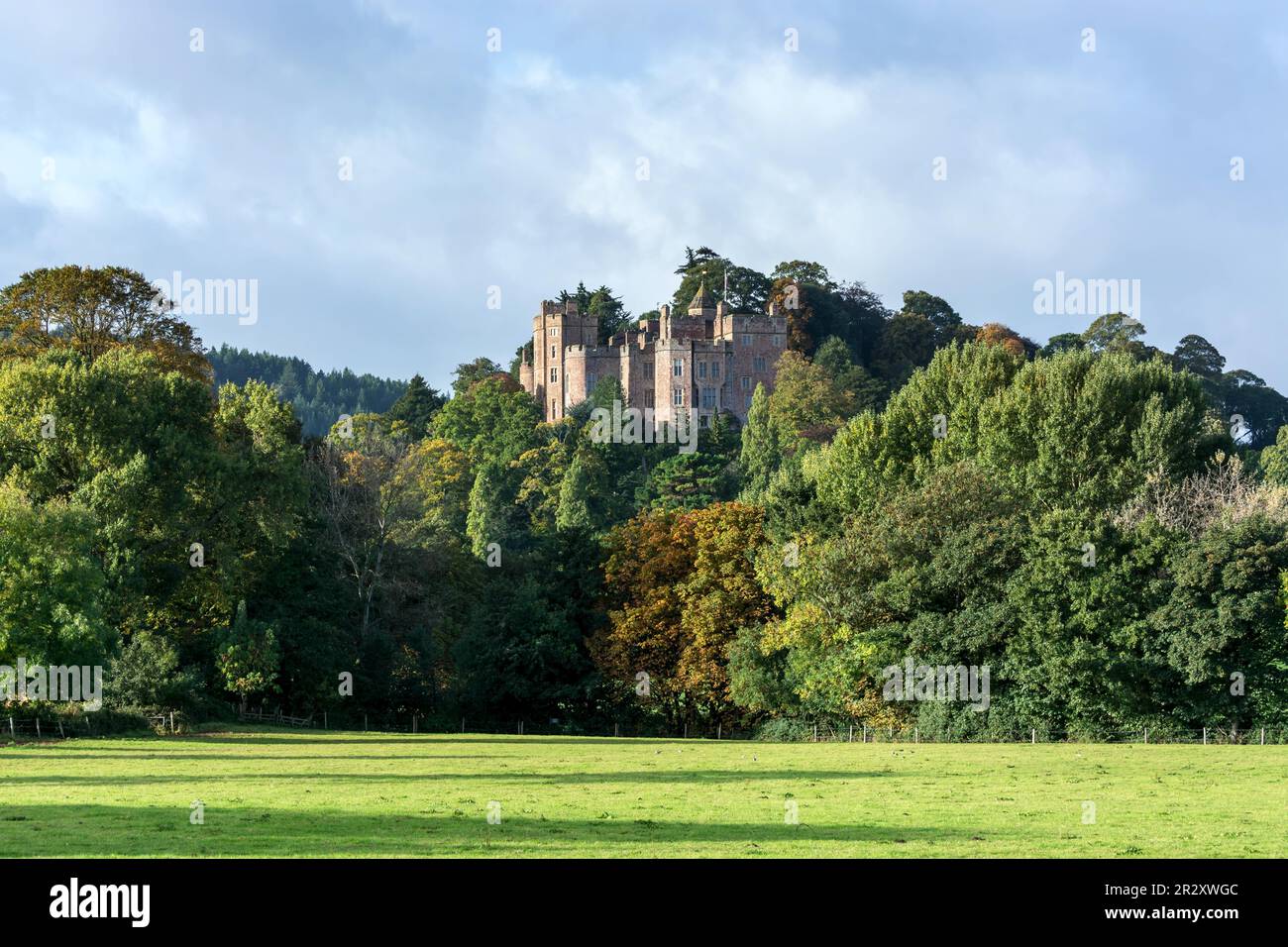 View of Dunster Castle in Somerset Stock Photo - Alamy