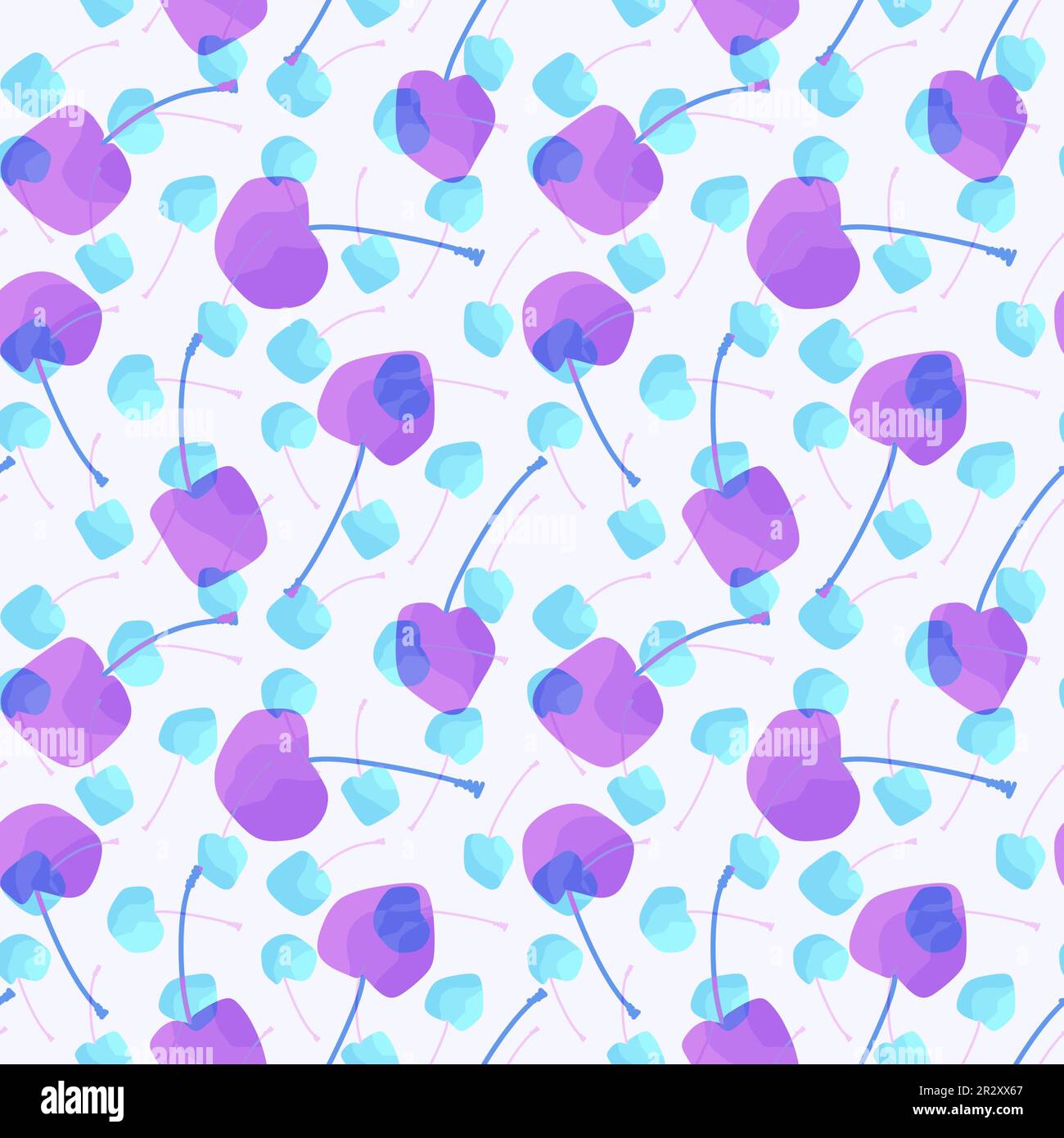 Cartoon summer fruit seamless cherry pattern for wrapping paper and ...