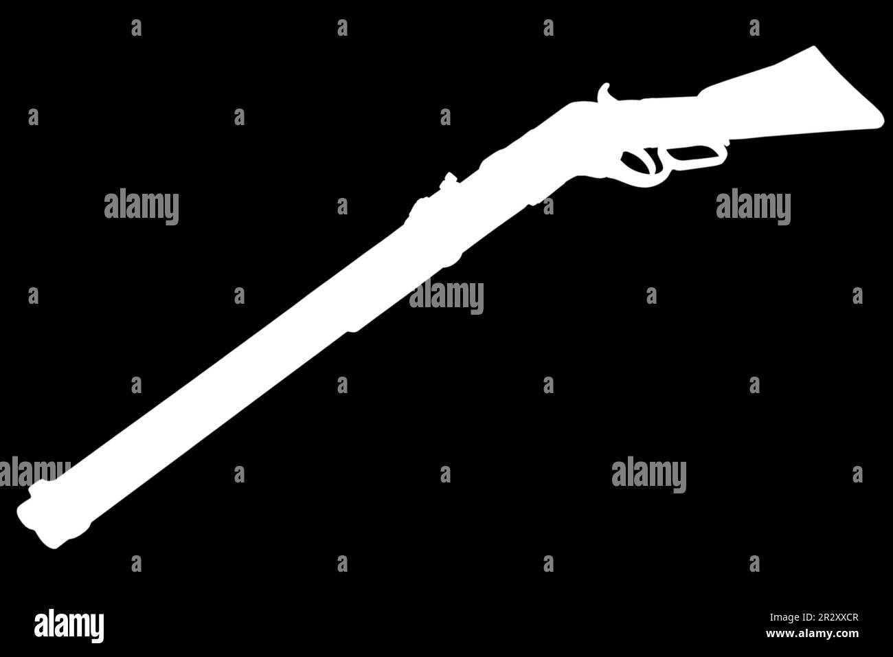 Old west period .44-40 Winchester lever-action repeating rifle M1866 ...