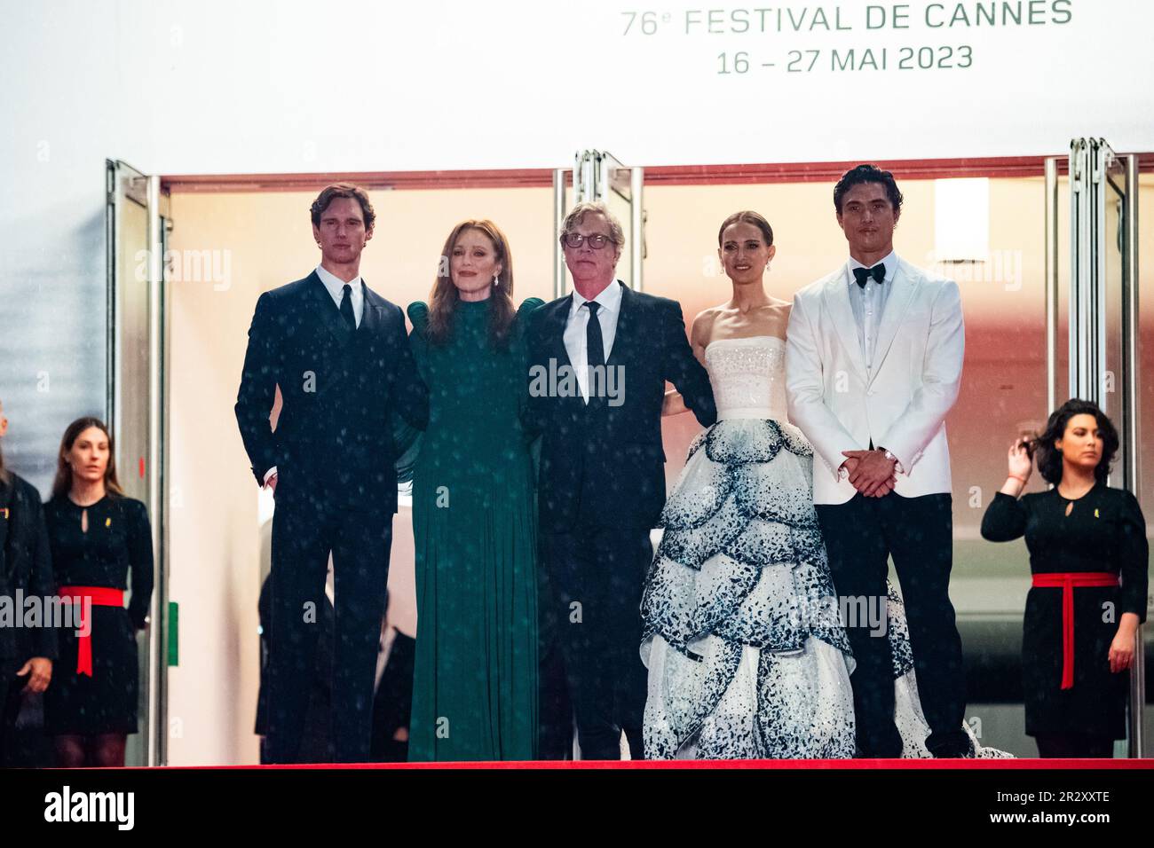 Italy. 20th May, 2023. Cory Michael Smith, Julianne Moore, Todd Haynes, Natalie Portman, Charles ...