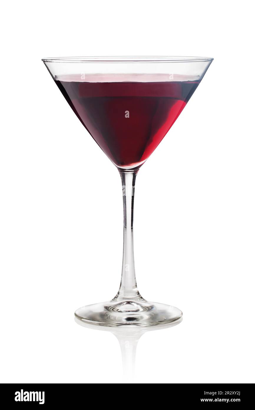 red Martini on a white background Stock Photo - Alamy