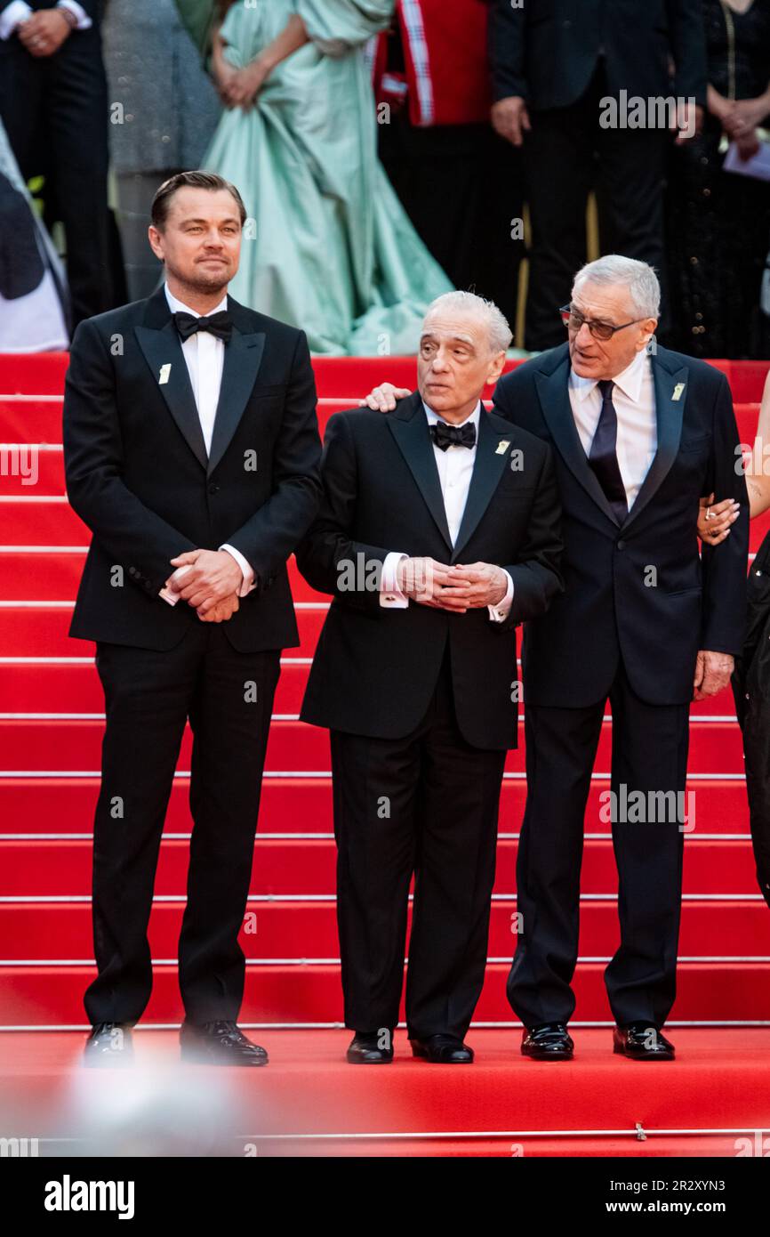 Italy. 20th May, 2023. Leonardo di Caprio, Martin Scorsese, Robert de ...