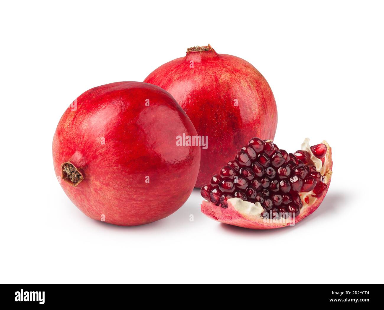 pomegranate isolated on white background Stock Photo - Alamy