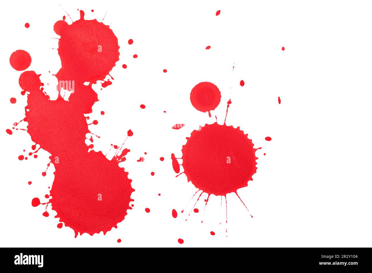 abstract blotch red drops on a white background Stock Photo - Alamy