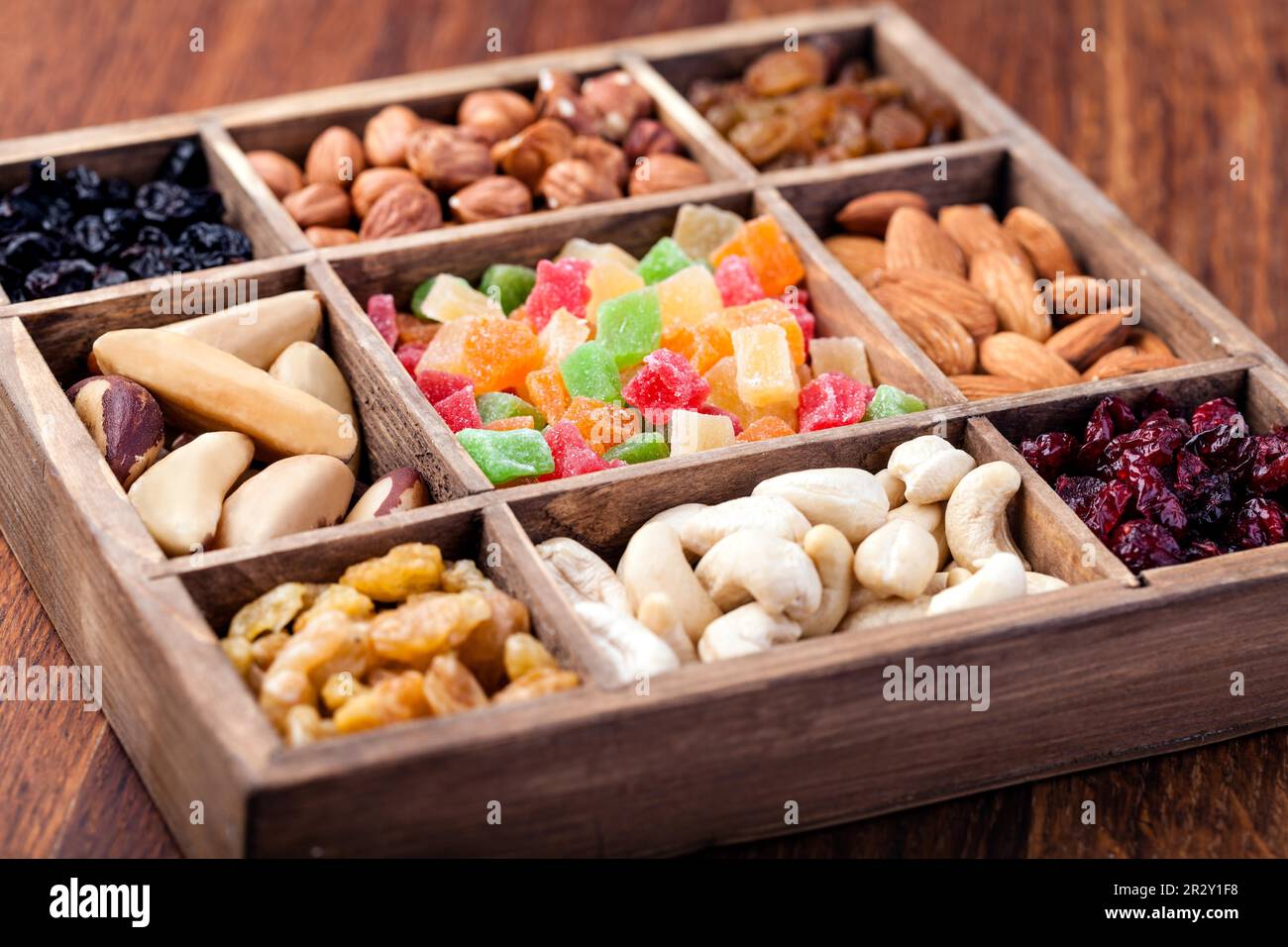 Nuts and dried berries collection isolated on a white background Stock ...