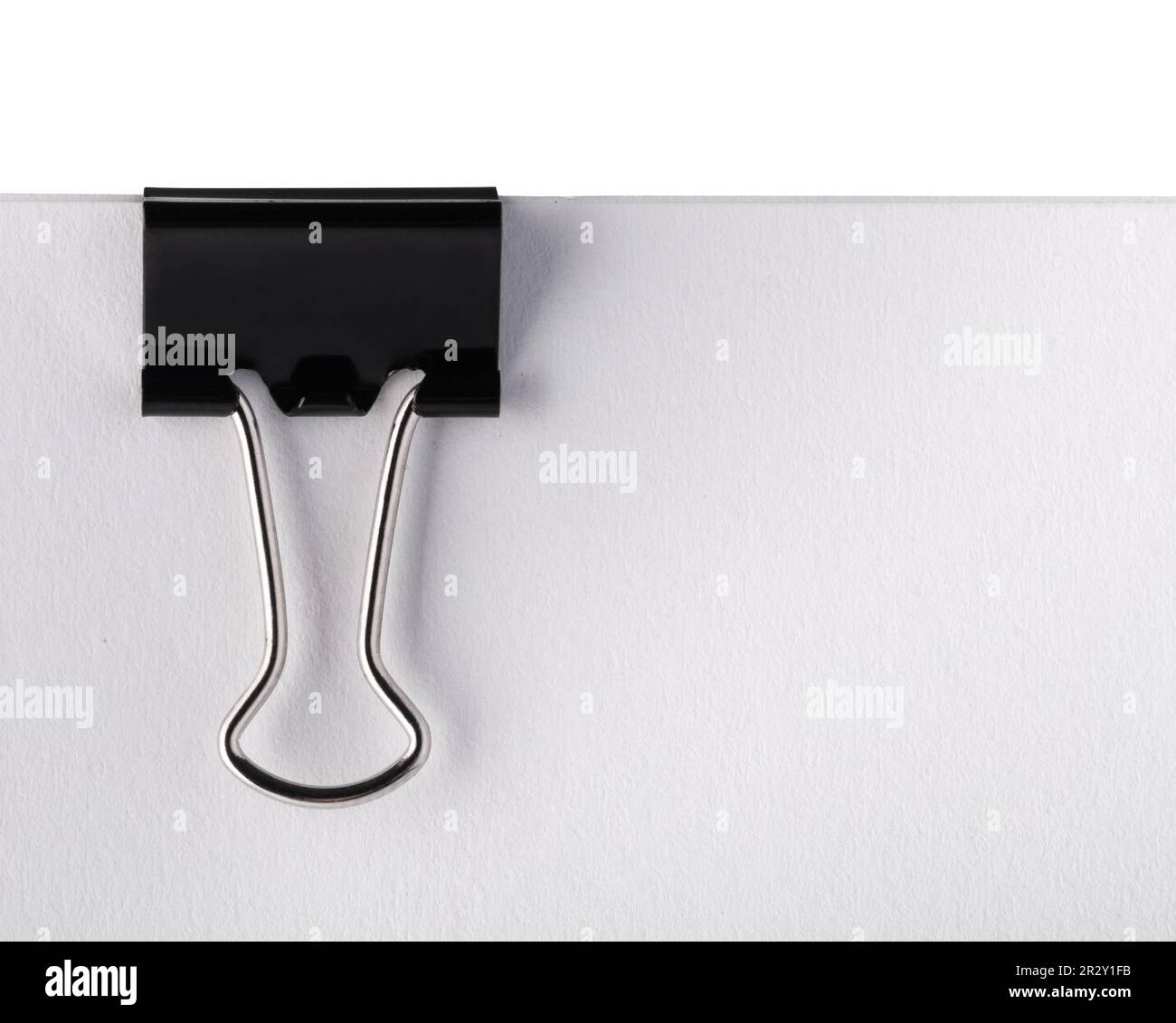 Black Paper clip isolated on white background Stock Photo - Alamy