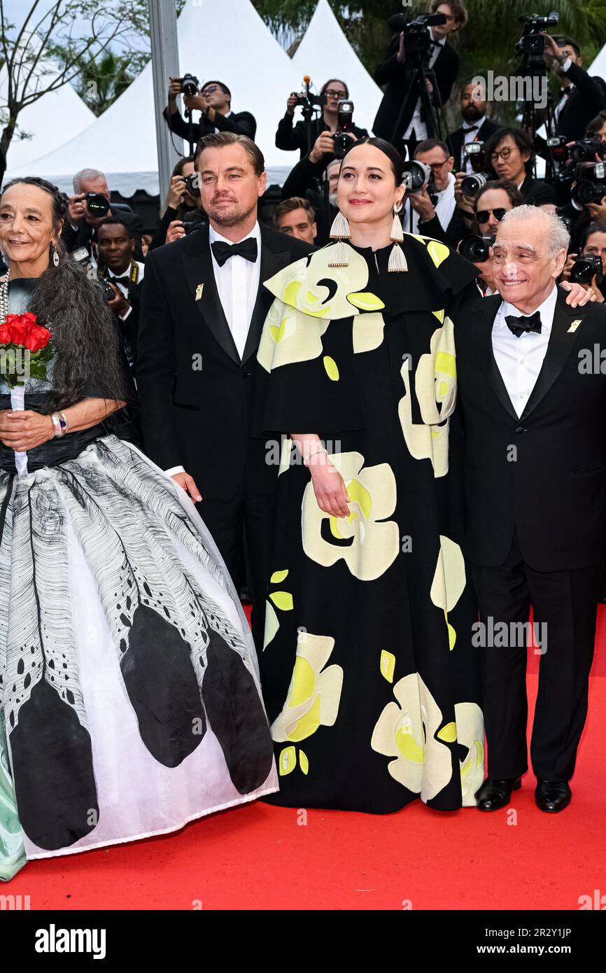 Italy. 20th May, 2023. Tantoo Cardinal, Leonardo di Caprio, Lily ...