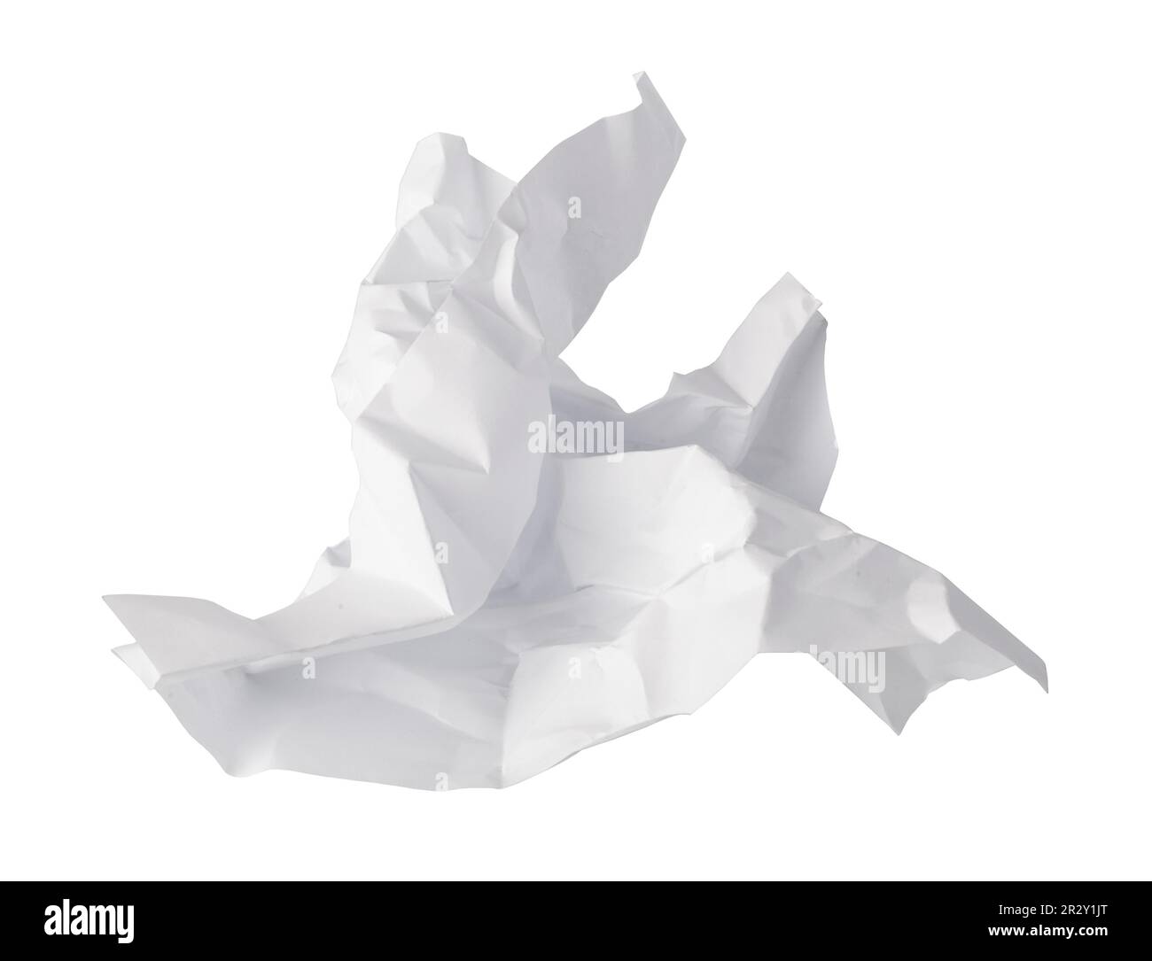 White crumpled wrinkled paper sheet hi-res stock photography and images ...