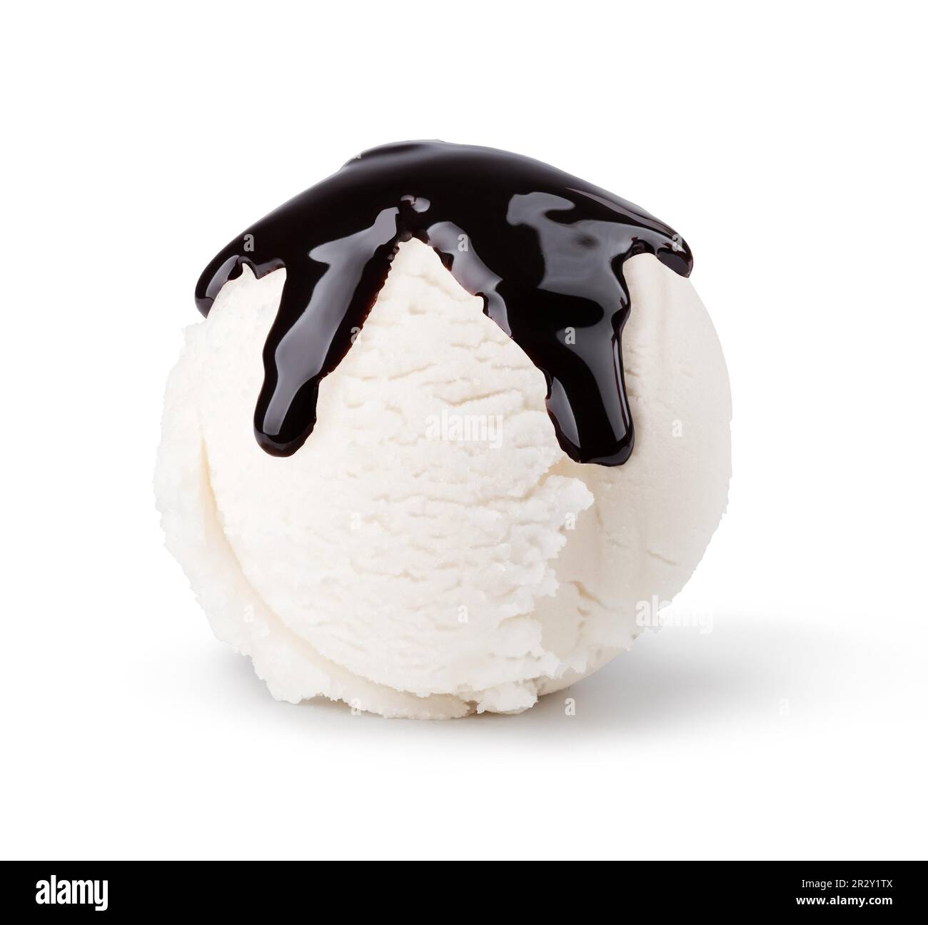 ice cream scoop isolated on white background Stock Photo - Alamy