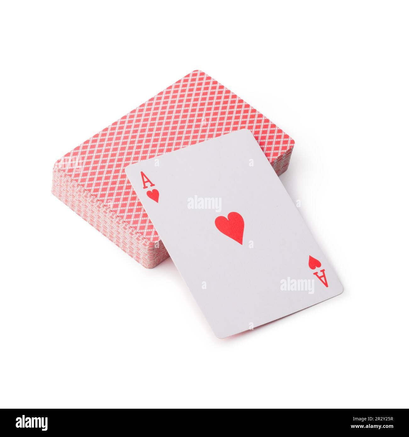 White playing card heart symbol Cut Out Stock Images & Pictures - Alamy
