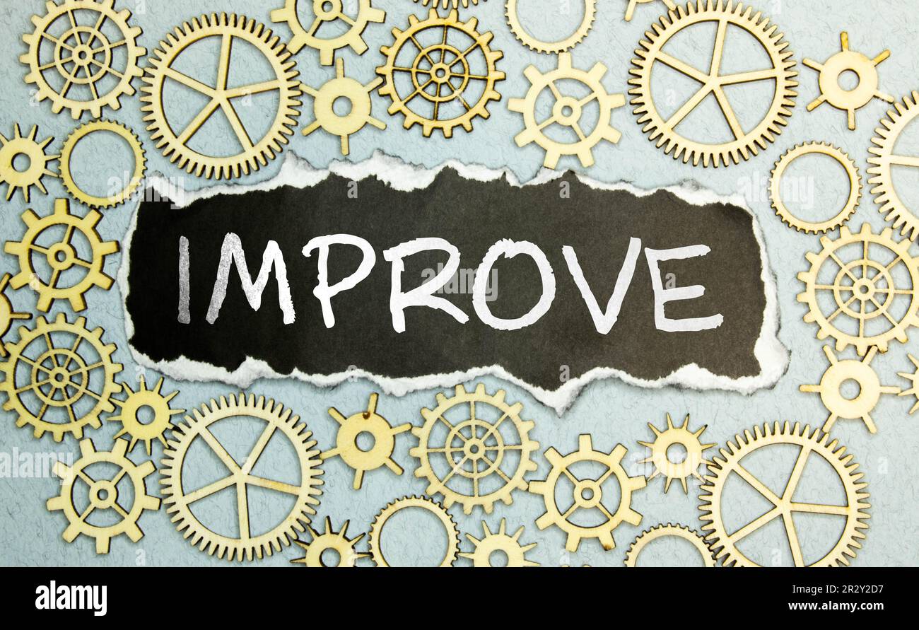 Multiple arrow pointing to colorful alphabet word IMPROVE at the center ...