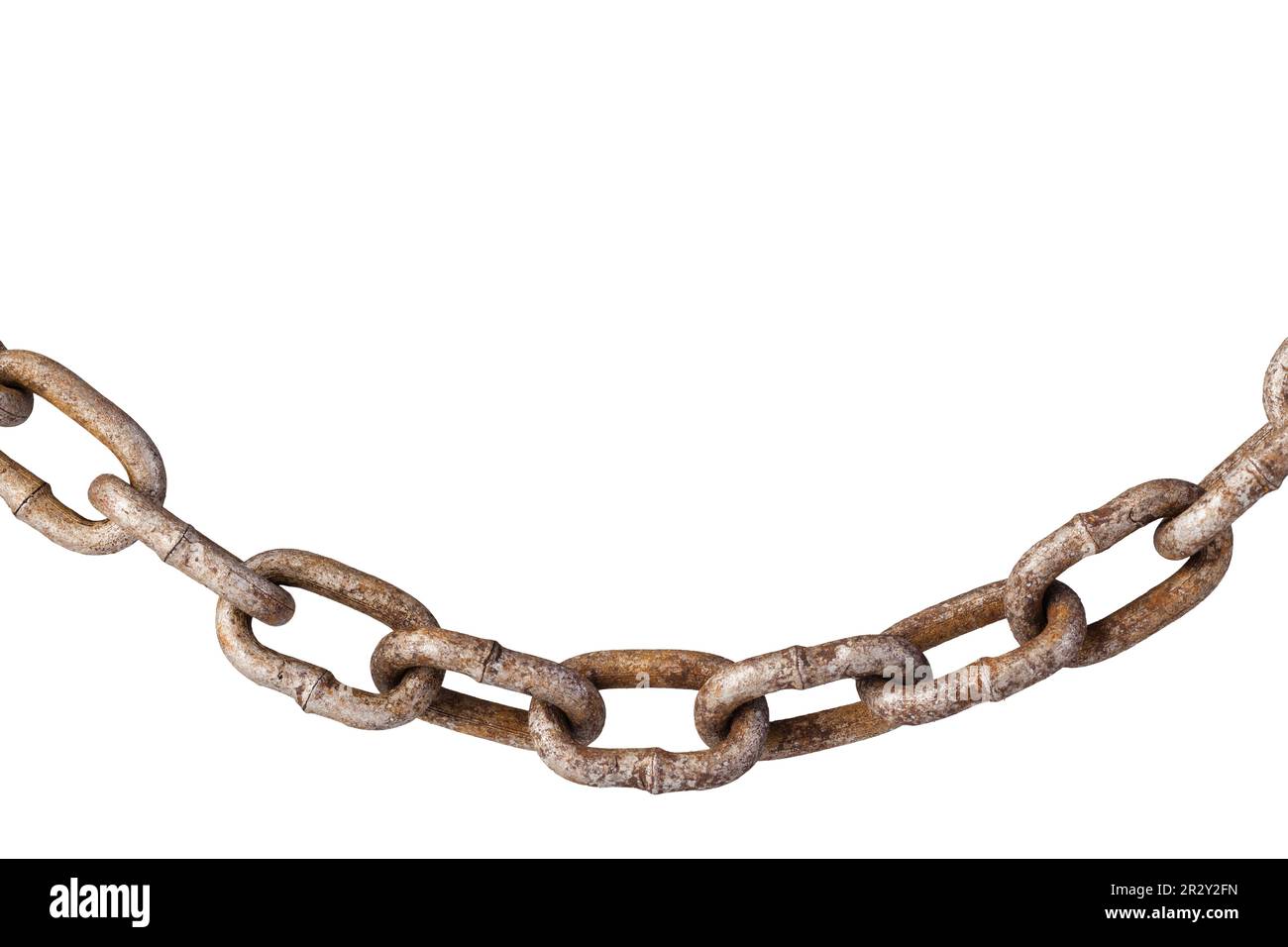 Metal chain isolated on white background Stock Photo - Alamy