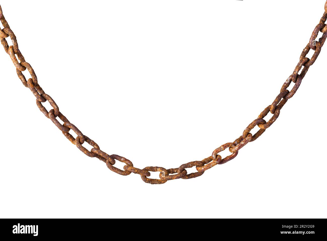 Metal chain isolated on white background Stock Photo - Alamy