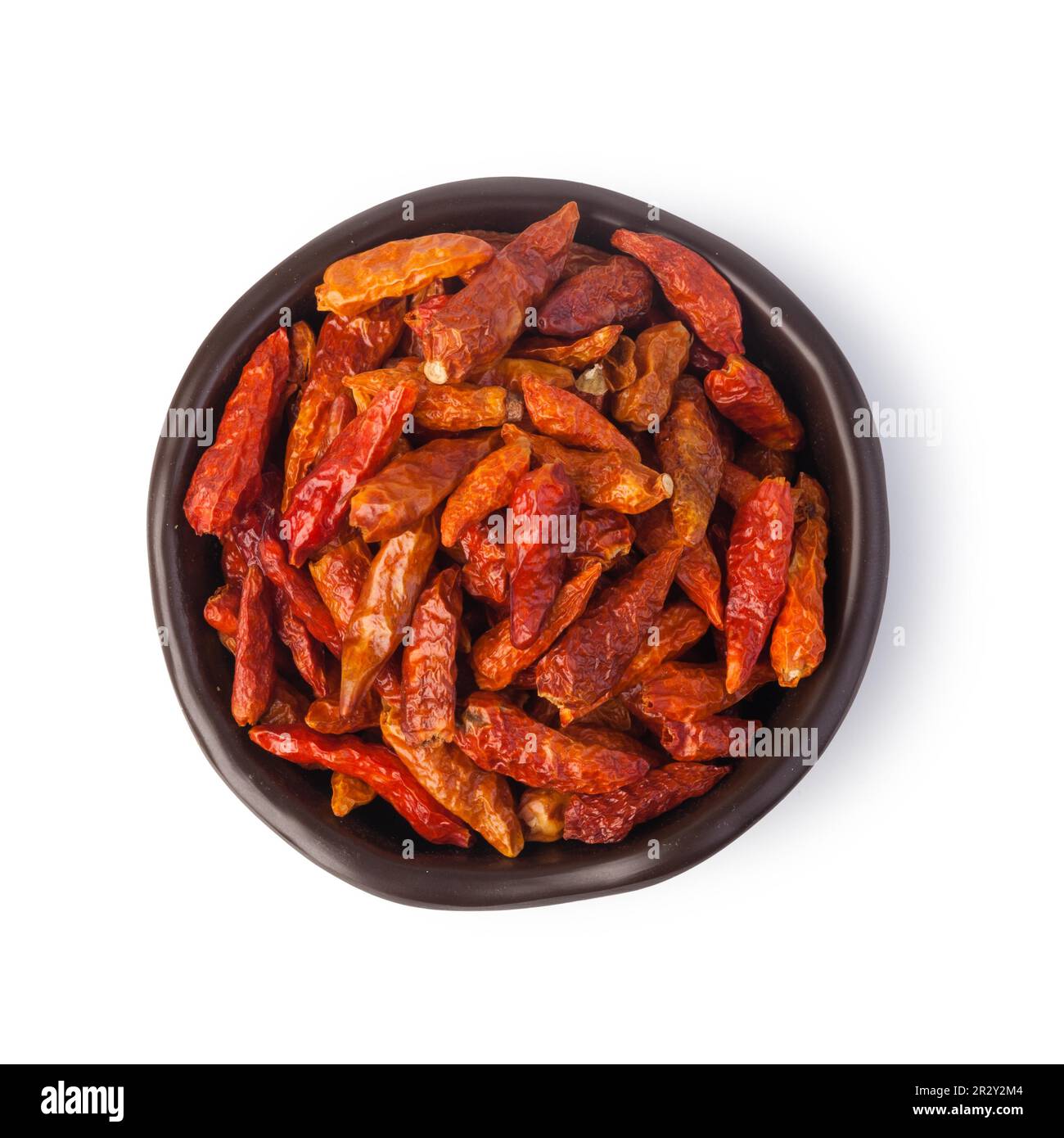 dry chili pepper spices on white background Stock Photo - Alamy