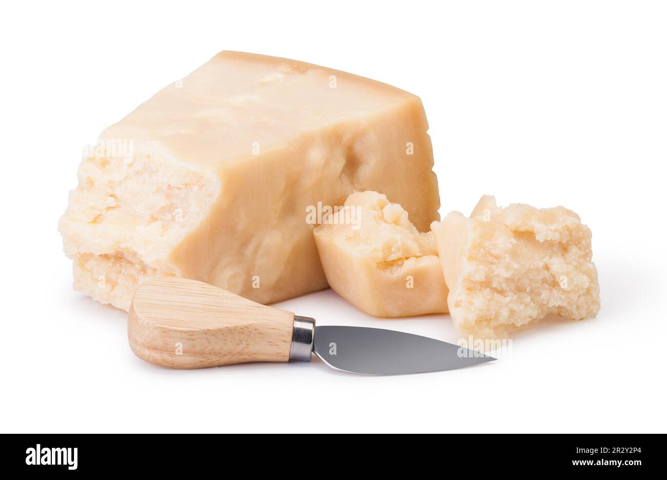 parmesan cheese on white background Stock Photo - Alamy