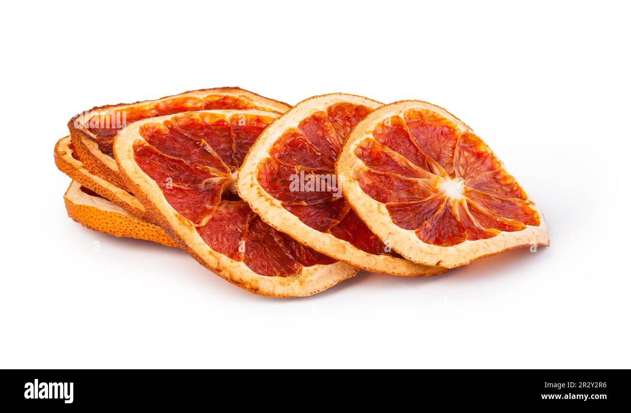 dried grapefruit isolated on white background Stock Photo - Alamy