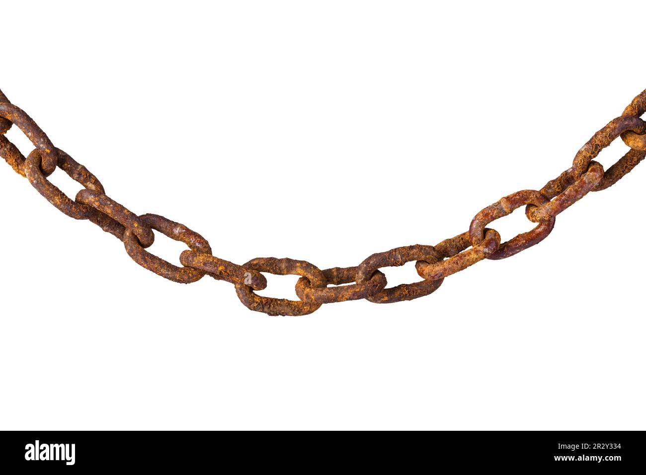Metal chain isolated on white background Stock Photo - Alamy