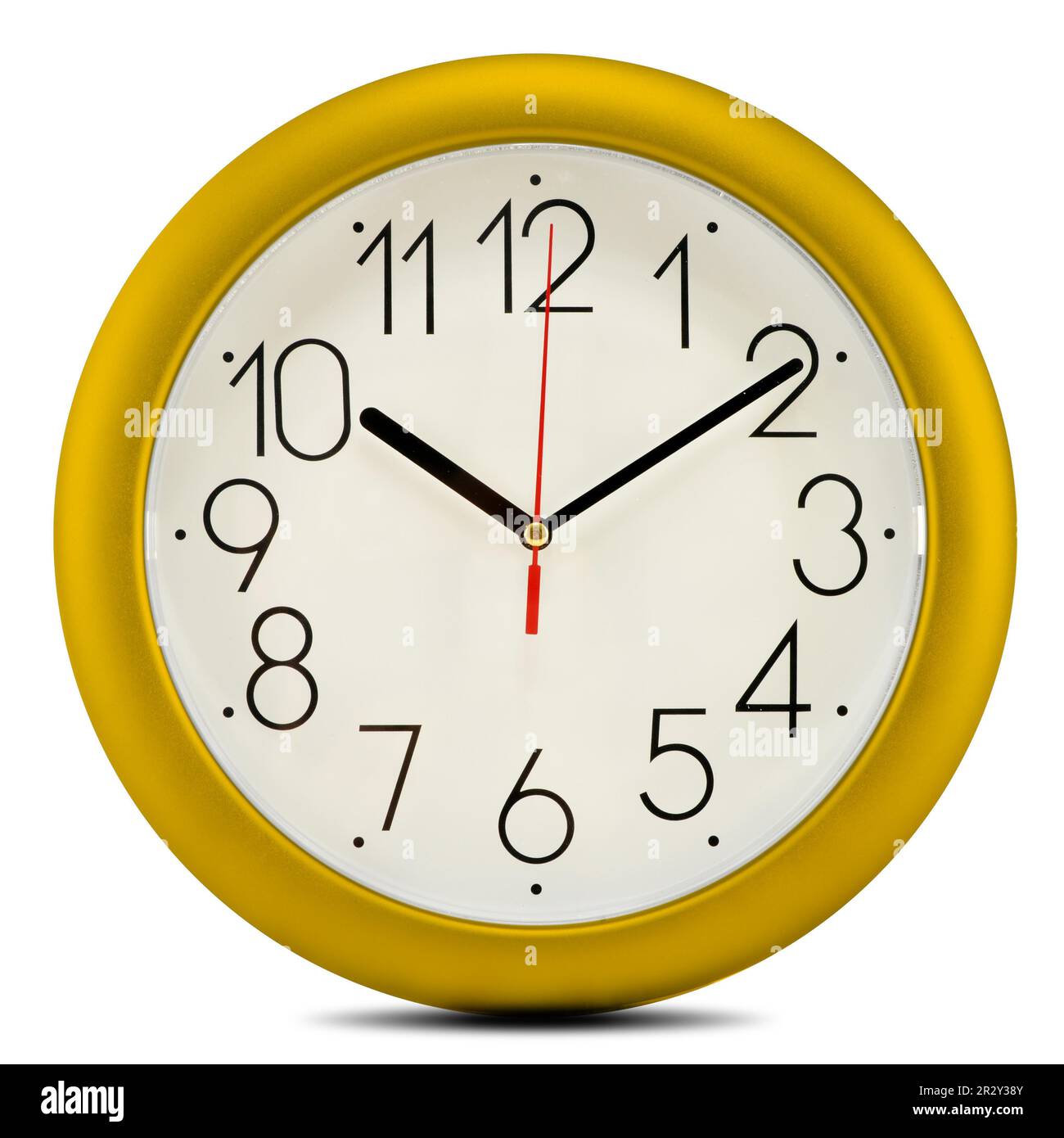 Plain white wall clock Cut Out Stock Images & Pictures - Alamy