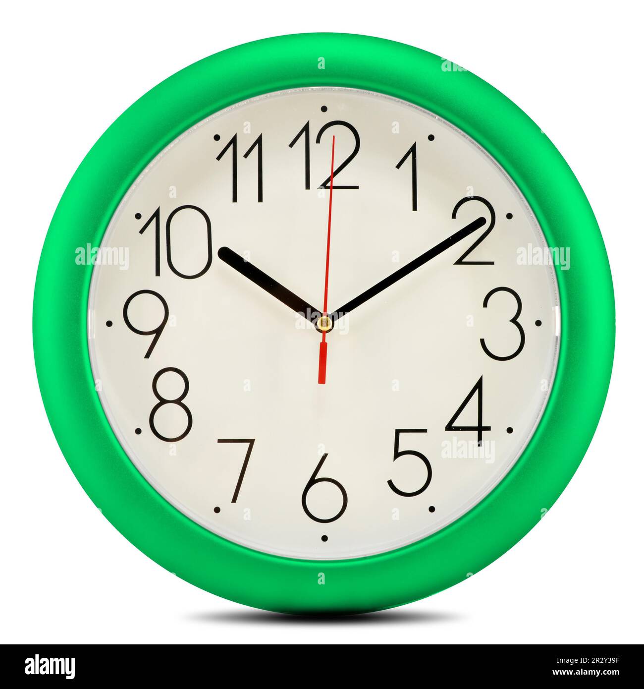 Plain white wall clock Cut Out Stock Images & Pictures - Alamy