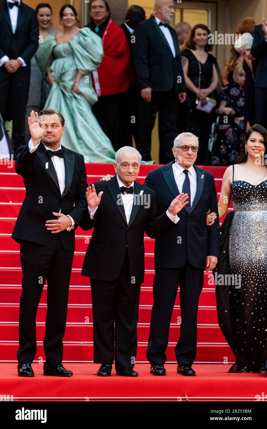 Italy. 20th May, 2023. Leonardo di Caprio, Martin Scorsese, Robert de ...