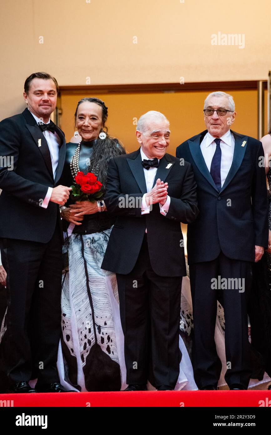 Italy. 20th May, 2023. Leonardo di Caprio, Tantoo Cardinal, Martin ...