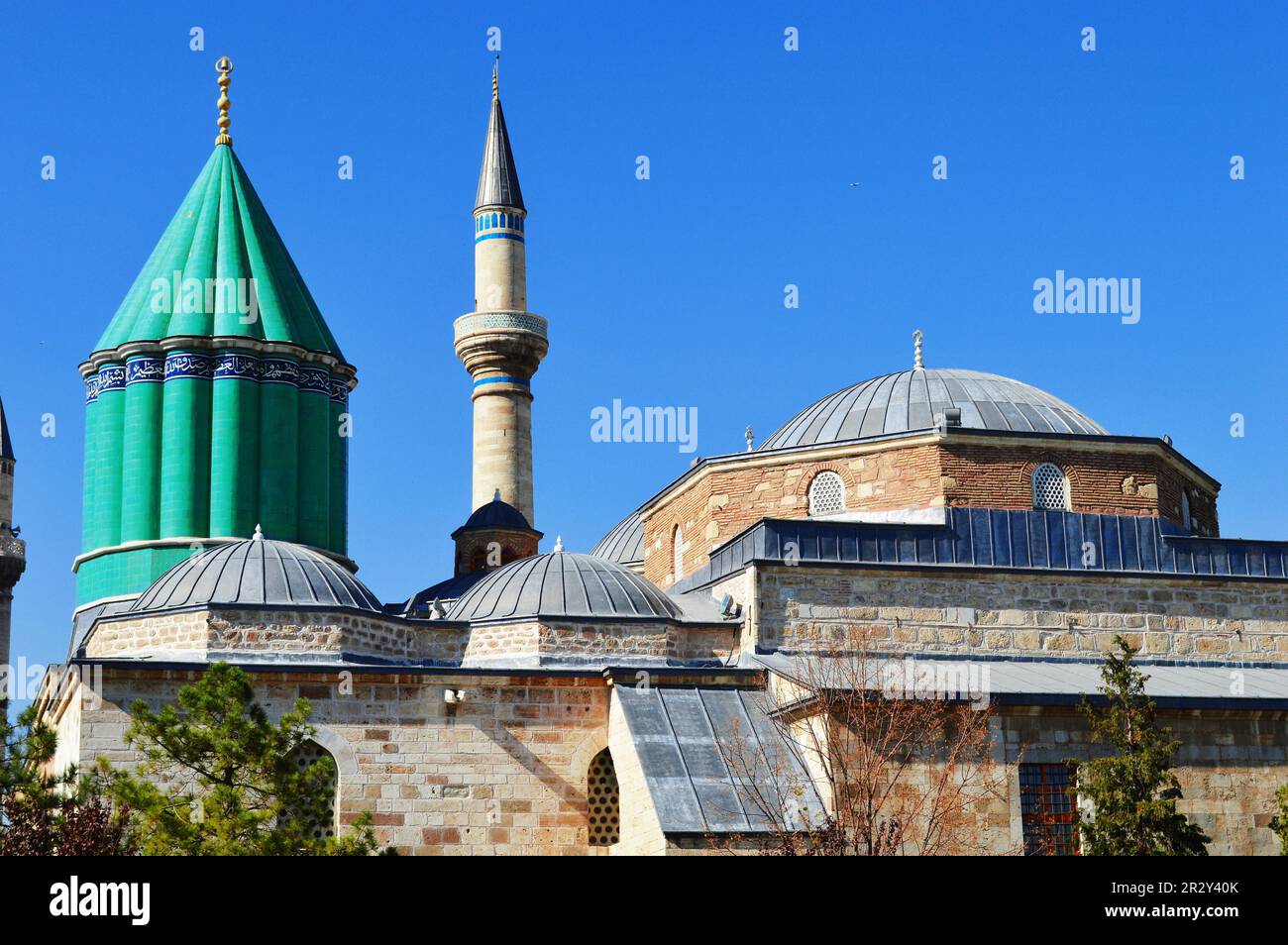 Mevlana Museum in Konya Central Anatolia, Turkey. Whirling dervishes ...