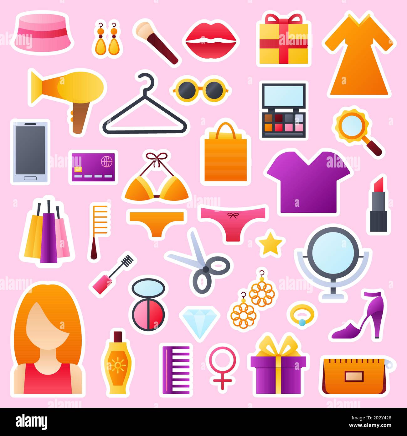 Woman bikini shadow Stock Vector Images - Alamy