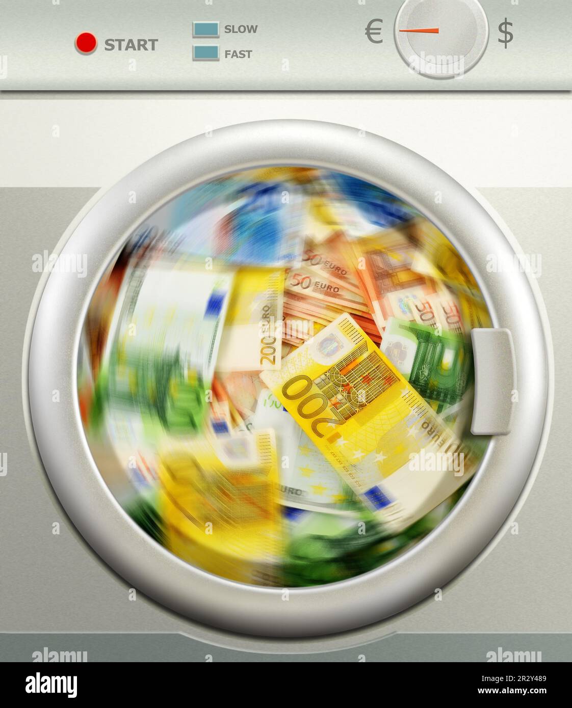 Money laundering. Euro European currency Stock Photo - Alamy