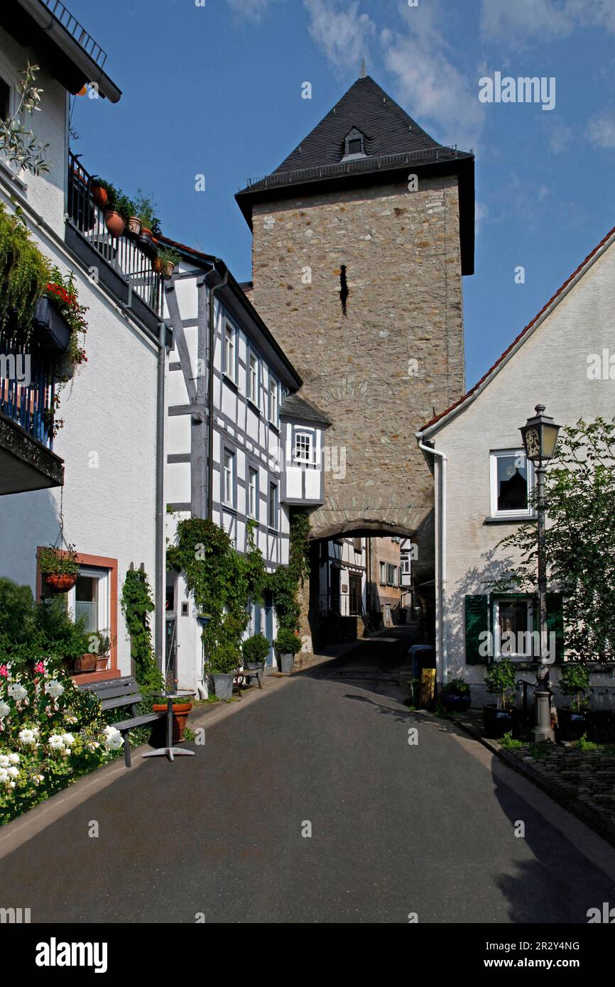 Oak Gate, square Gothic cupola tower with tent roof, the only surviving ...