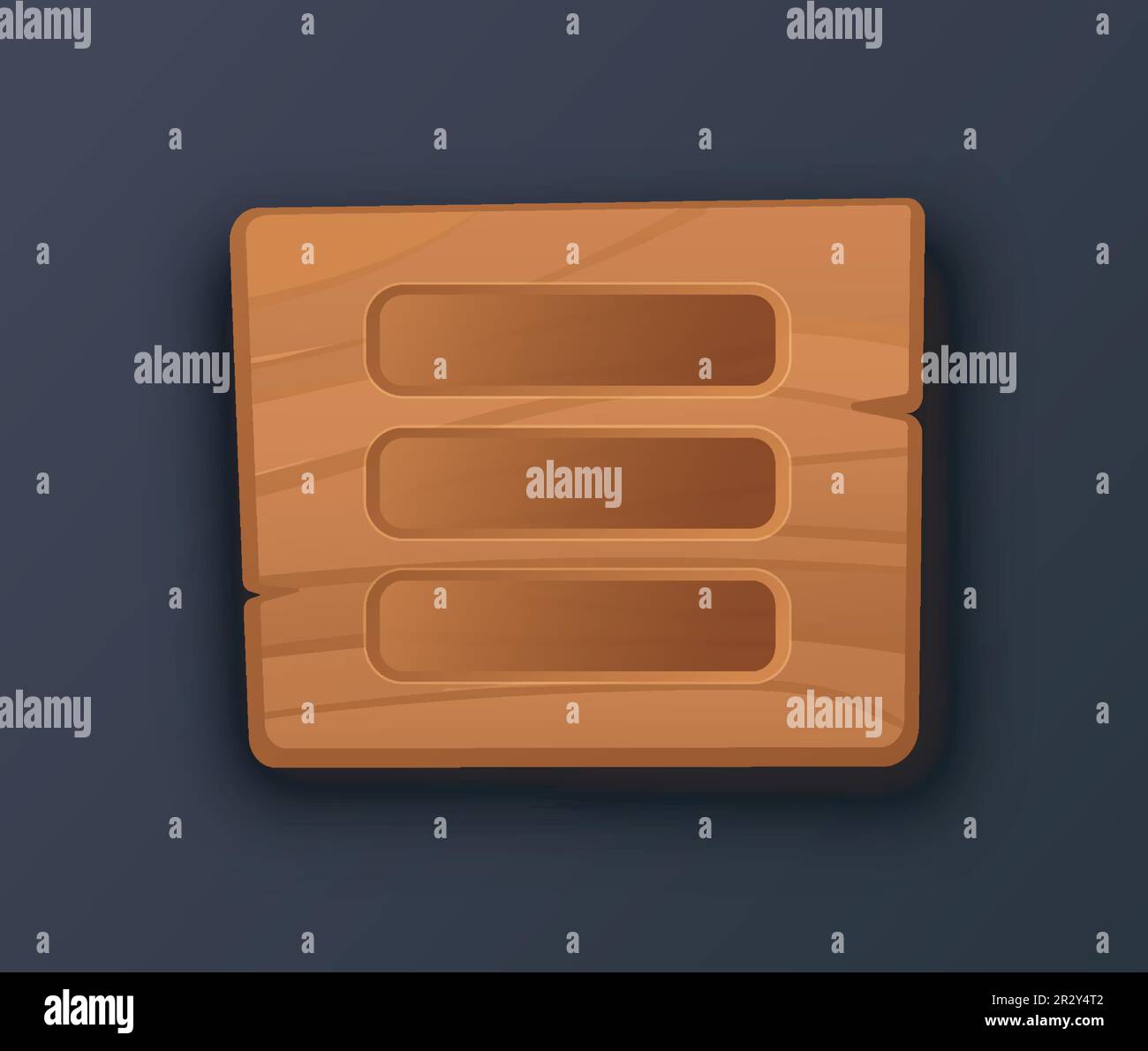 Wooden button list Stock Vector Image & Art - Alamy