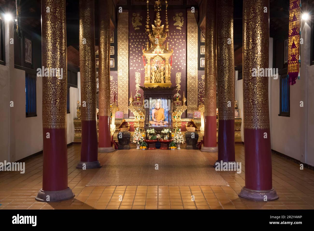 Buddhist shrine monk thailand statue hi-res stock photography and ...