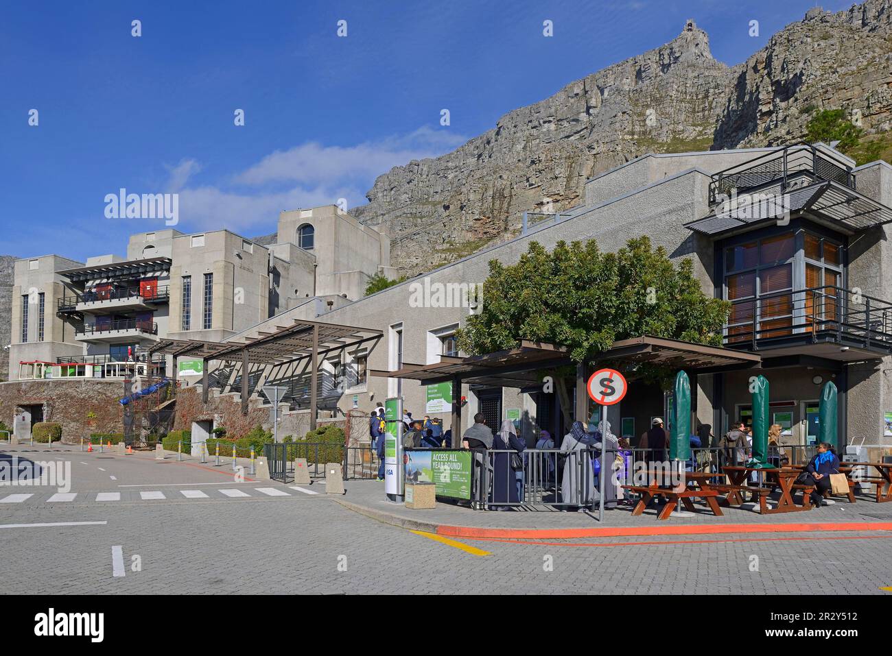 Cable car valley station to Table Mountain, Cape Town, Western Cape ...