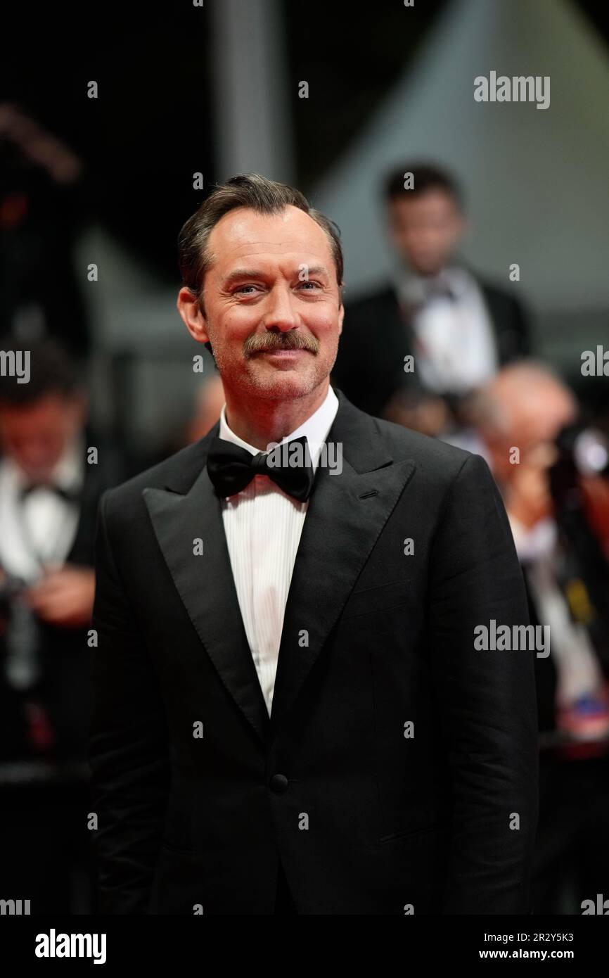 Cannes, Cannes, France. 21st May, 2023. Actor JUDE LAW attends the screening and red carpet ...