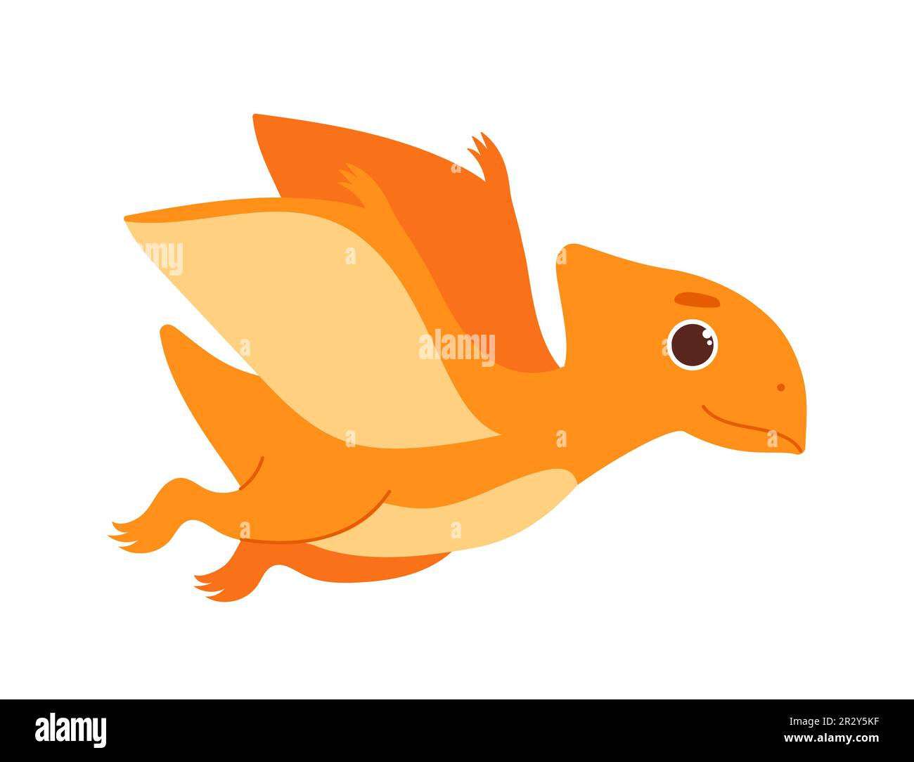 Cute orange dinosaur Stock Vector Image & Art - Alamy