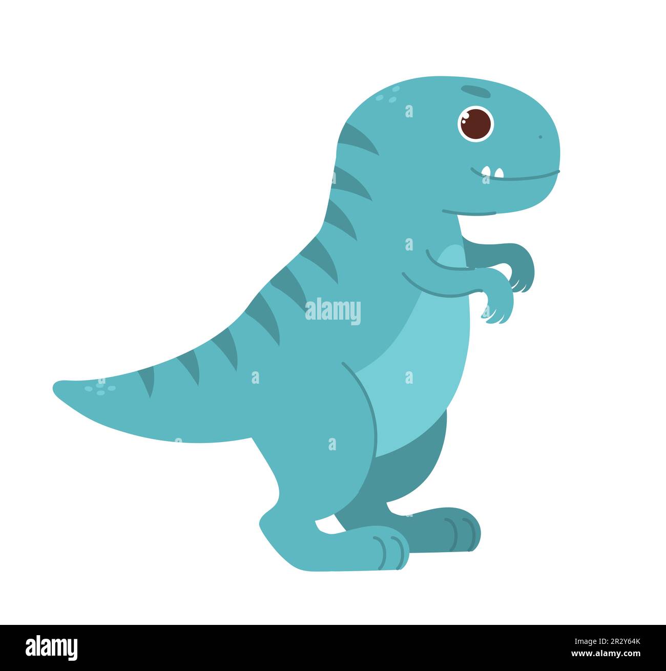 Cute blue dinosaur Stock Vector Image & Art - Alamy