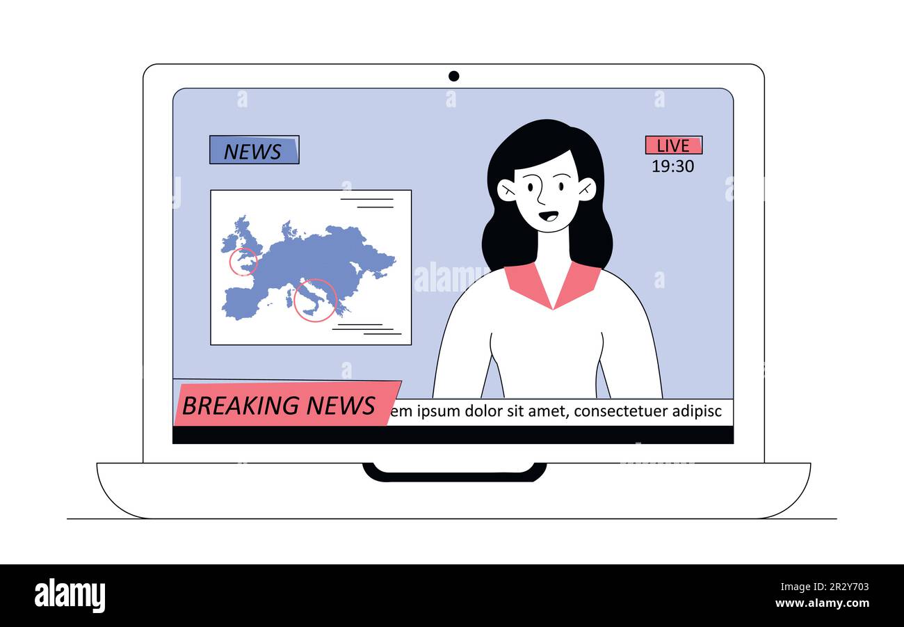 Anchor telling information Stock Vector Image & Art - Alamy